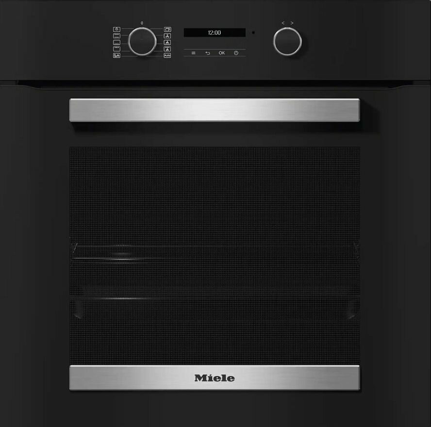 Духовой шкаф электрический Miele H 2465 B Active ObsidianBlack Stainless Steel, черный/серебристый