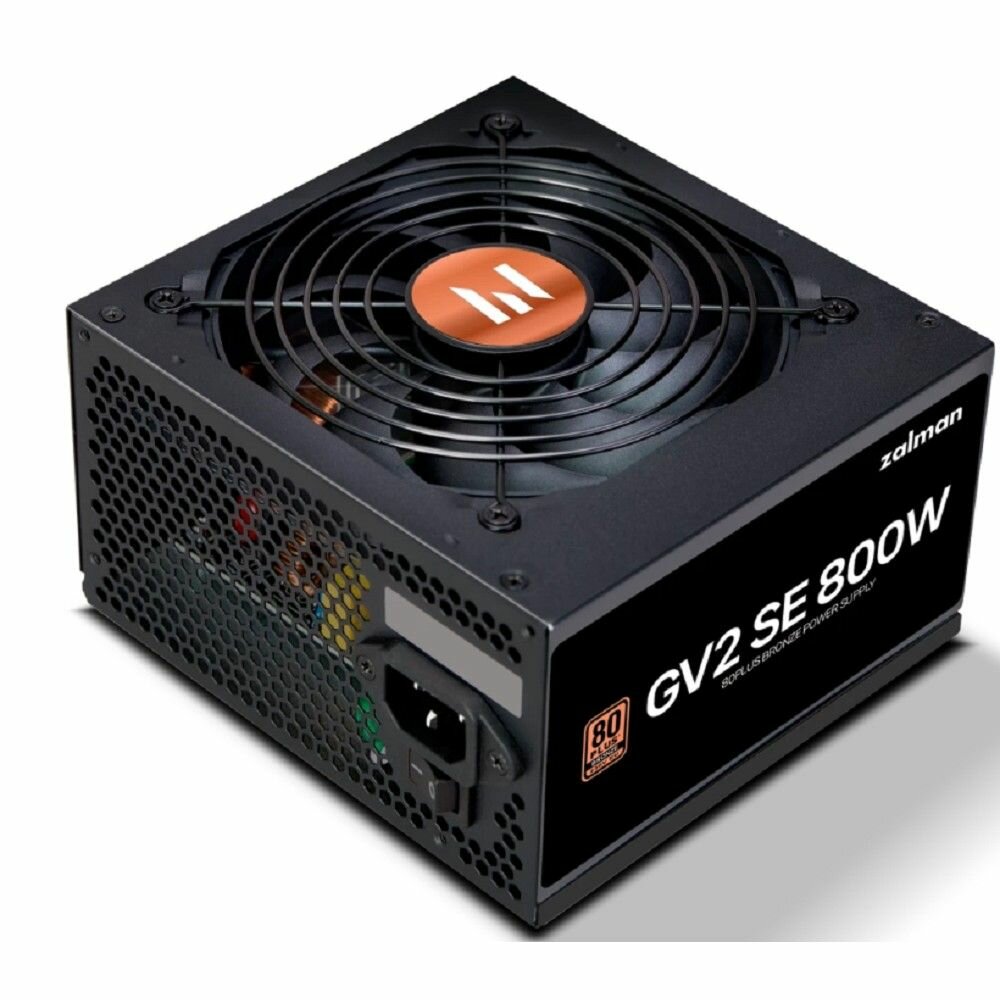 Zalman Блок питания ZM800 - GV2SE <800W, ATX12V v2.52, APFC, 12cm Fan, 80+ Bronze, Ret>