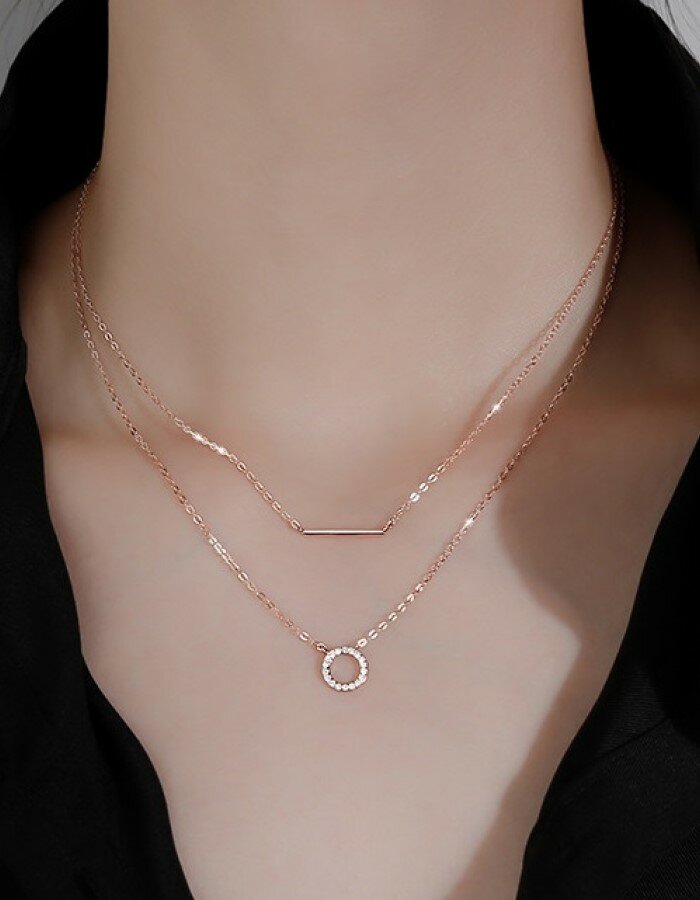 Колье, циркон