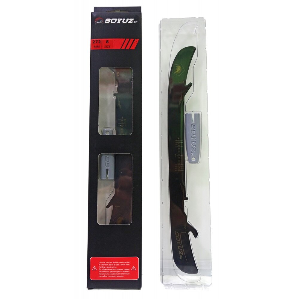 Soyuz bc Лезвие для коньков аналог Bauer FLY-Ti (стакан Bauer PowerFly), 1 пара, Длина лезвия 272 мм