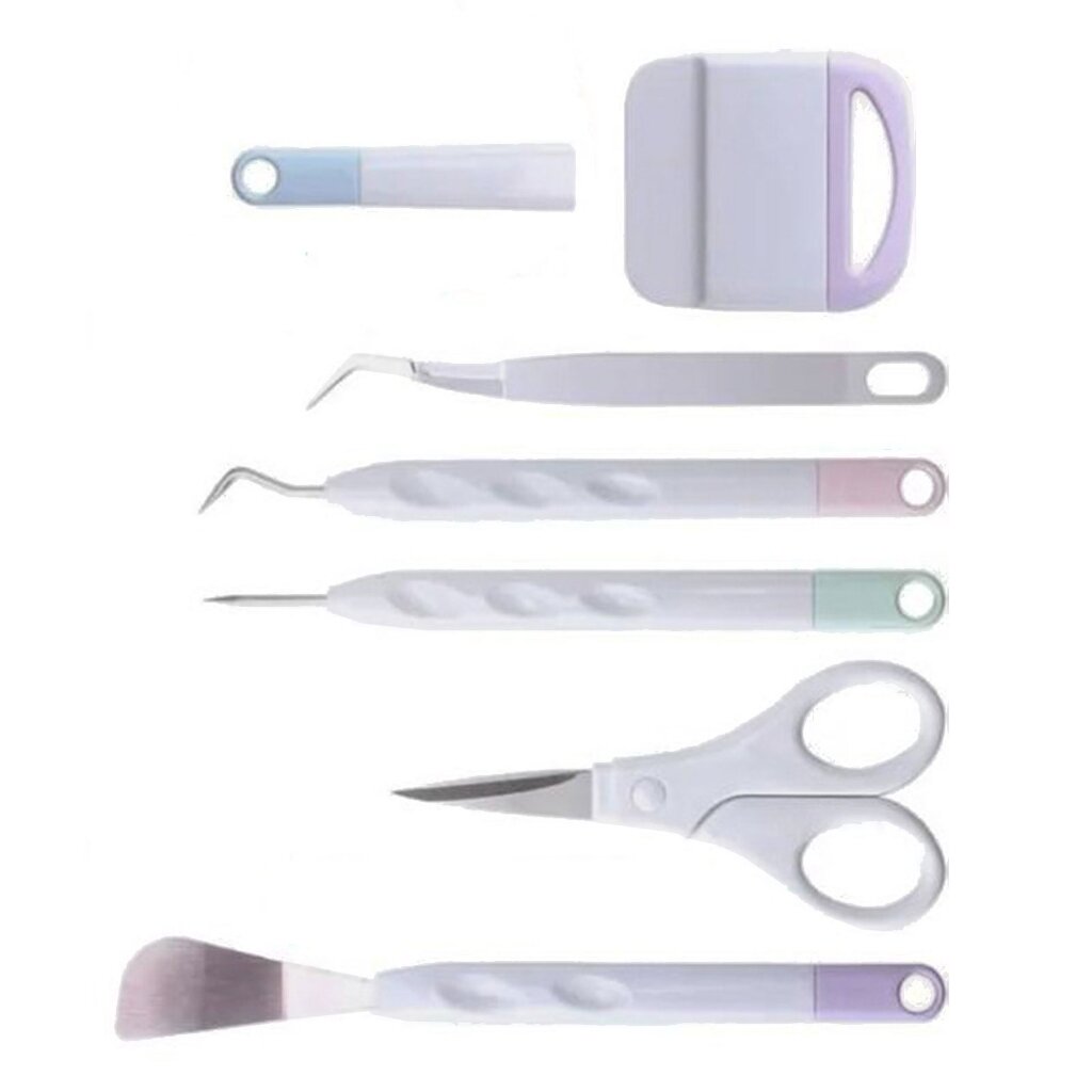 Набор Инструментов для Прополки Винилов Craft, 6шт Прецизионных Наборов Инструментов Для Винилов Craft, Наборы для Прополки Силуэтов Машин, Вырезающих Плоттер