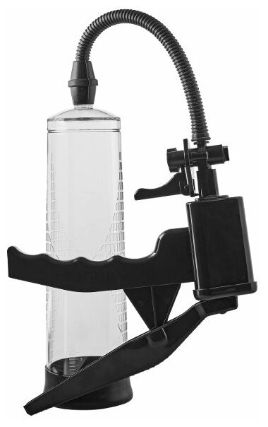Прозрачная вакуумная помпа Pistol Penis Pump