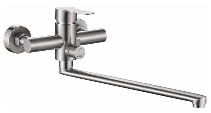 Смеситель для ванны с длинным изливом и переключателем в корпусе HB22801