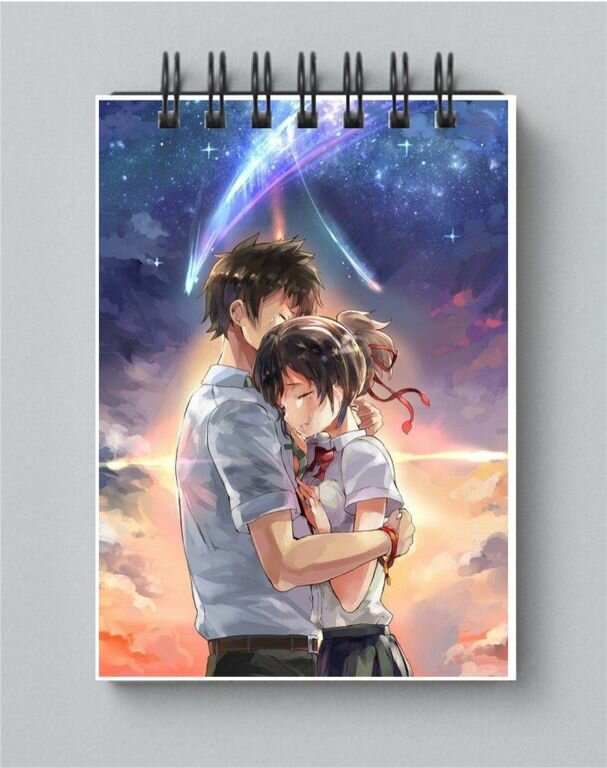 Блокнот по аниме Твоё Имя, Your Name №6, А4 - 21 на 30 см