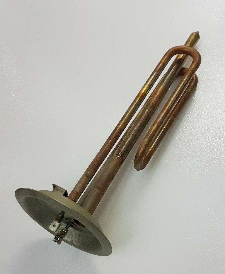 ТЭН для водонагревателя с фланцем 92мм. RF92 2кВт (2000W)/220V/М6/медь, контакты фастон (мама)