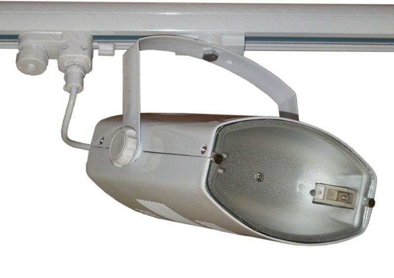 Светильник трековый 220V HQI-TS R7s 150W белый с балл.(2000-13 Track)