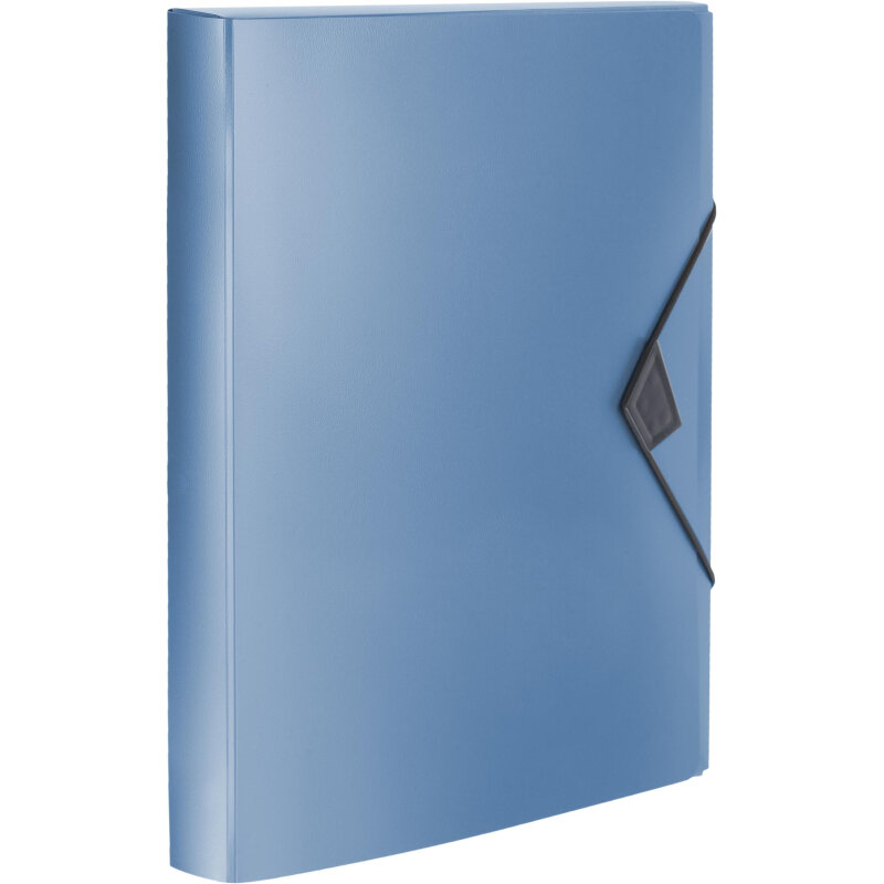 Папка на резинках Attache Metallics А4 800мкм, 40мм, синий 1688151