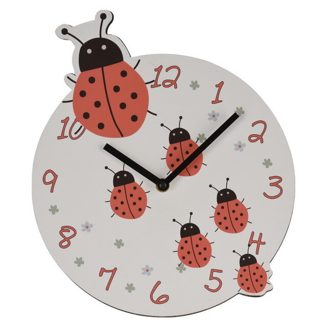 Детские настенные часы Семья Божьих Коровок 28 см, Koopman, Y36400620-1