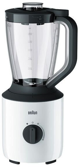 Блендер Braun JB3100WH, стационарный, белый/черный