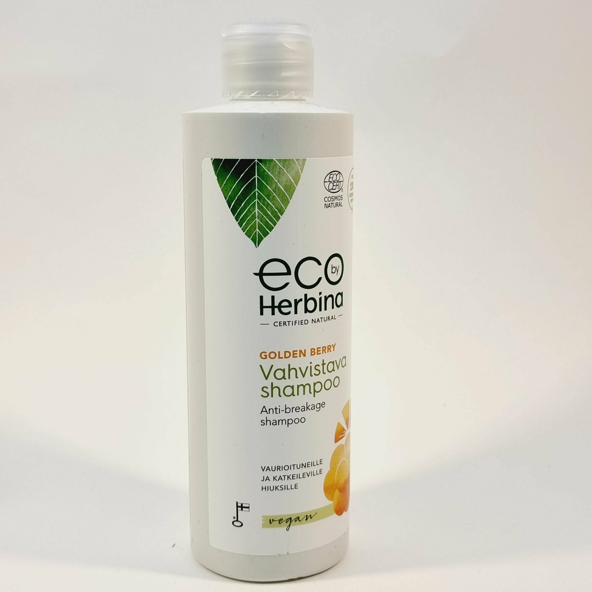 Шампунь Herbina Eco By Golden Berry с экстрактами морошки и апельсина, для поврежденных и ломких волос, 250 мл