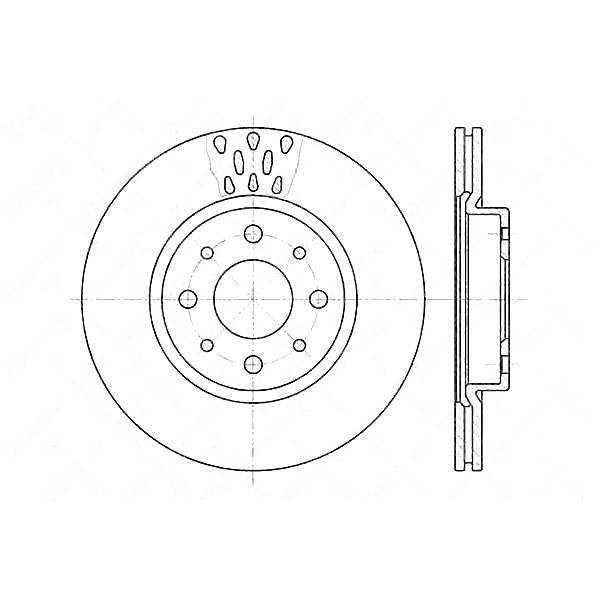 STELLOX 6020-9921V-SX (0060806137 / 0060810076 / 0060811256) диск тормозной передний\Alfa romeo (Альфа ромео)