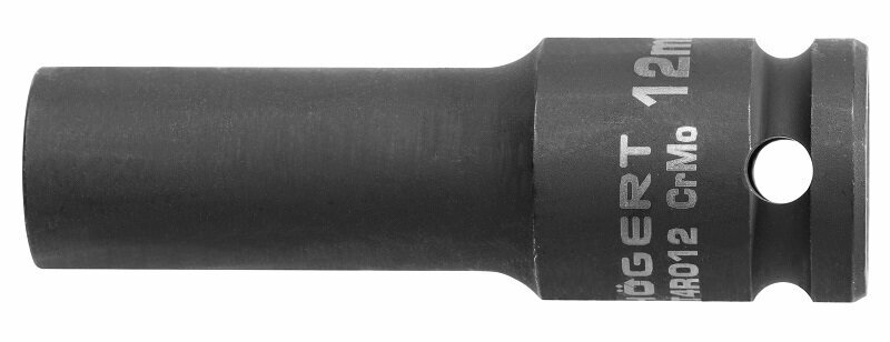 HOEGERT Головка торцевая ударная глубокая шестигранная 1/2", 32 мм, DIN 3121, CrMo