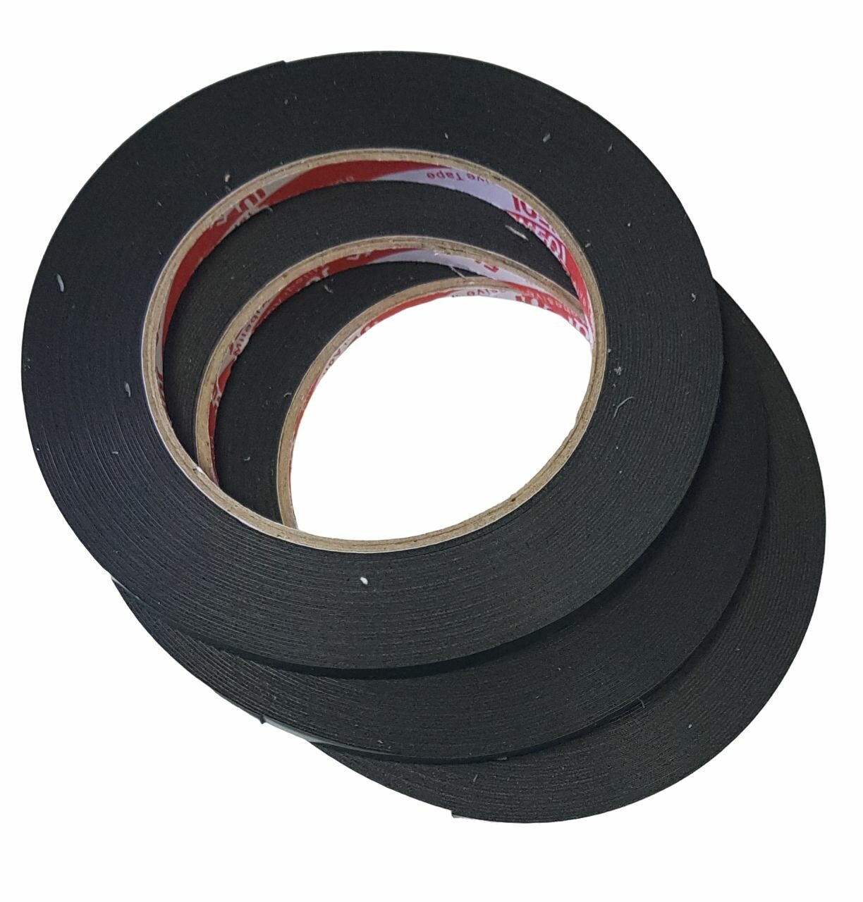 Скотч двухсторонний (3M), черный, ширина 5 мм, толщина 1 мм, длина 5 м, рулон