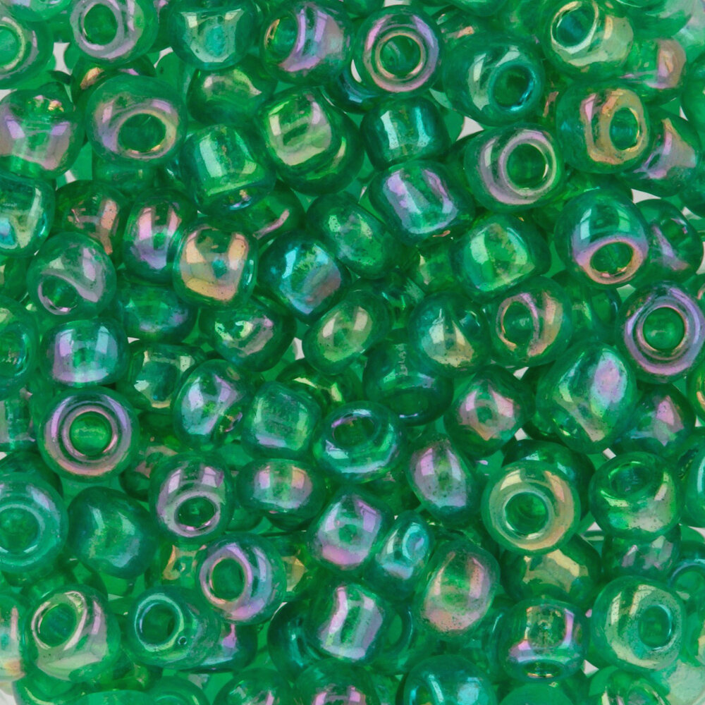 Бисер "Zlatka" круглый GR 08/0 10 г №0167 зеленый