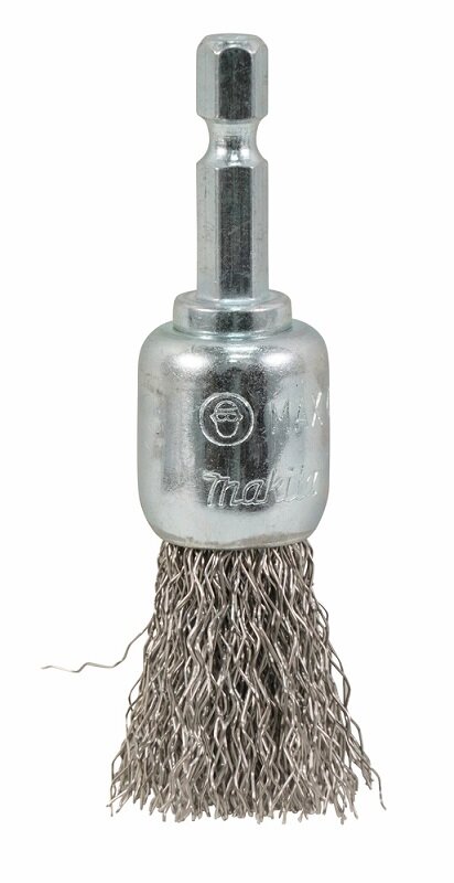 Щетка проволочная кистевая (d 19 мм, толщ, проволоки 0.3 мм. гофрированная, нержавеющая сталь, 1/4") D-76663 Makita