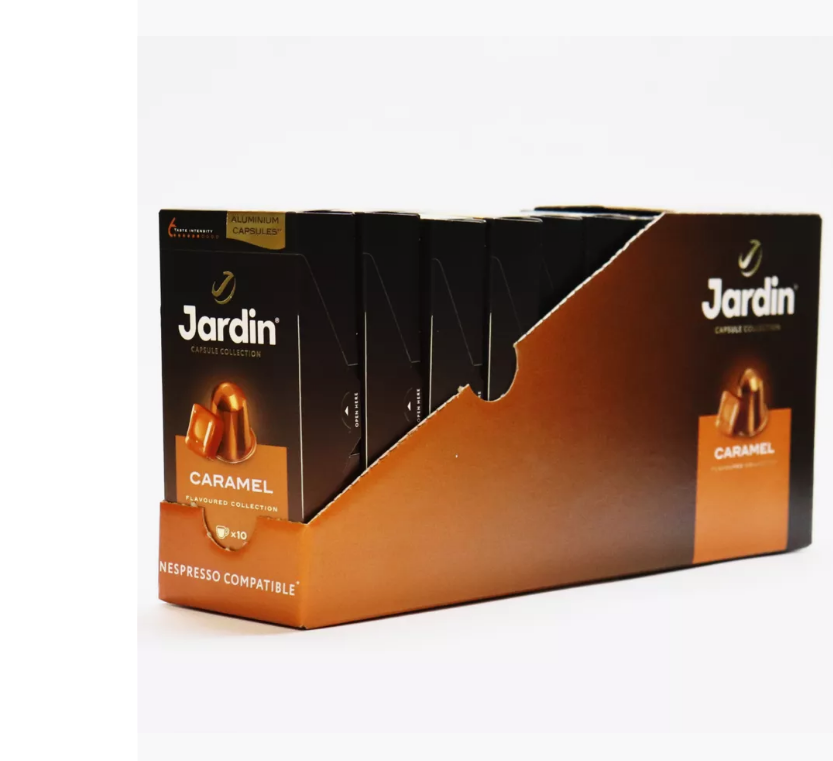Кофе в капсулах Jardin Caramel, 100 капсул для кофемашин Nespresso