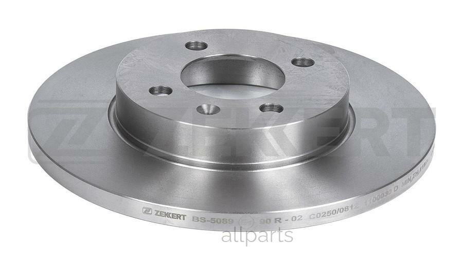 ZEKKERT BS-5089 Диск торм. перед. Seat Toledo I 95- VW Golf III IV 91- Caddy II 95- Passat III-V 88- Chery East