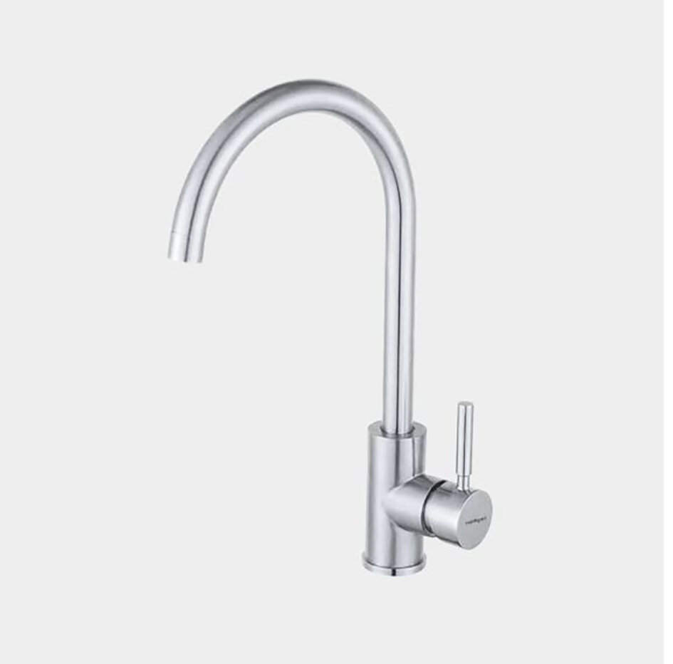 Смеситель для кухни, кран для кухни Hoffger 385 Satin нержавеющая сталь