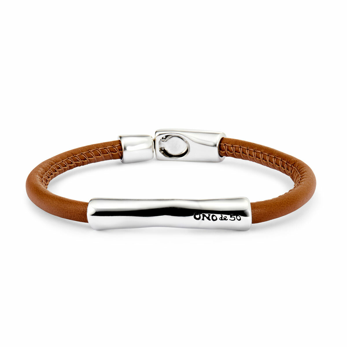 Браслет, металл, кожа