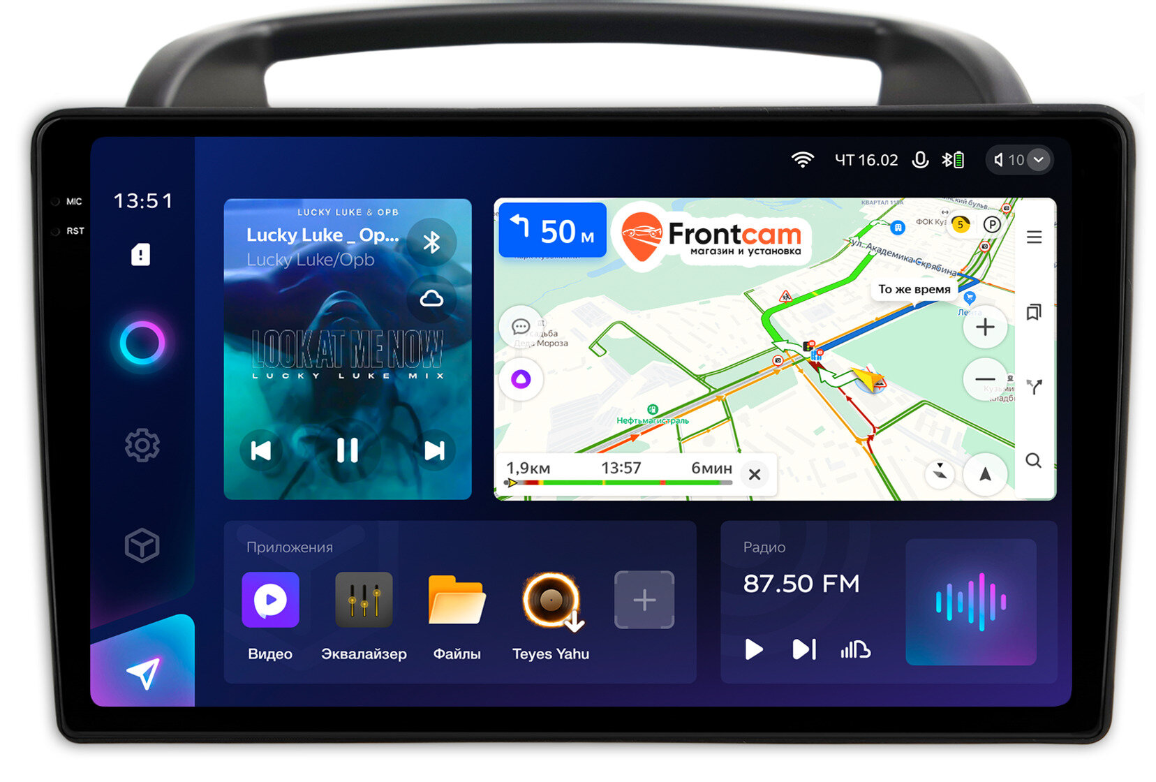 Штатная магнитола Kia Carnival 2 2006-2014 Teyes CC3 2K 4/64 9.5" RM-9-1004 Android 10 (4G-SIM, DSP, QLed)