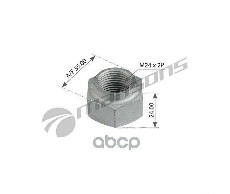 Гайка! M24x2 H=24 BPW Mansons арт. 300198