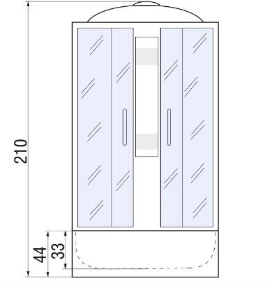 Душевая кабина River Nara Light 90/44 МТ 10000003575