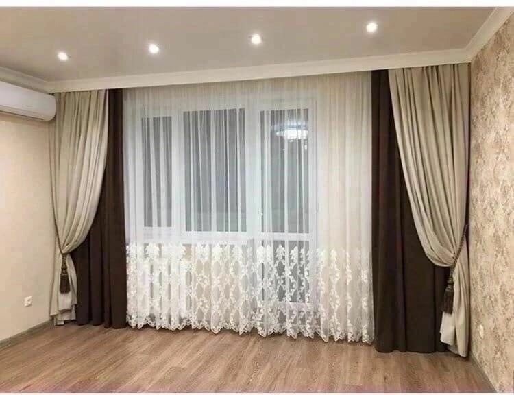 Шторы "Мрамор" блэкаут, двухслойные, непрозрачные, 2 полотна, 280x150 см