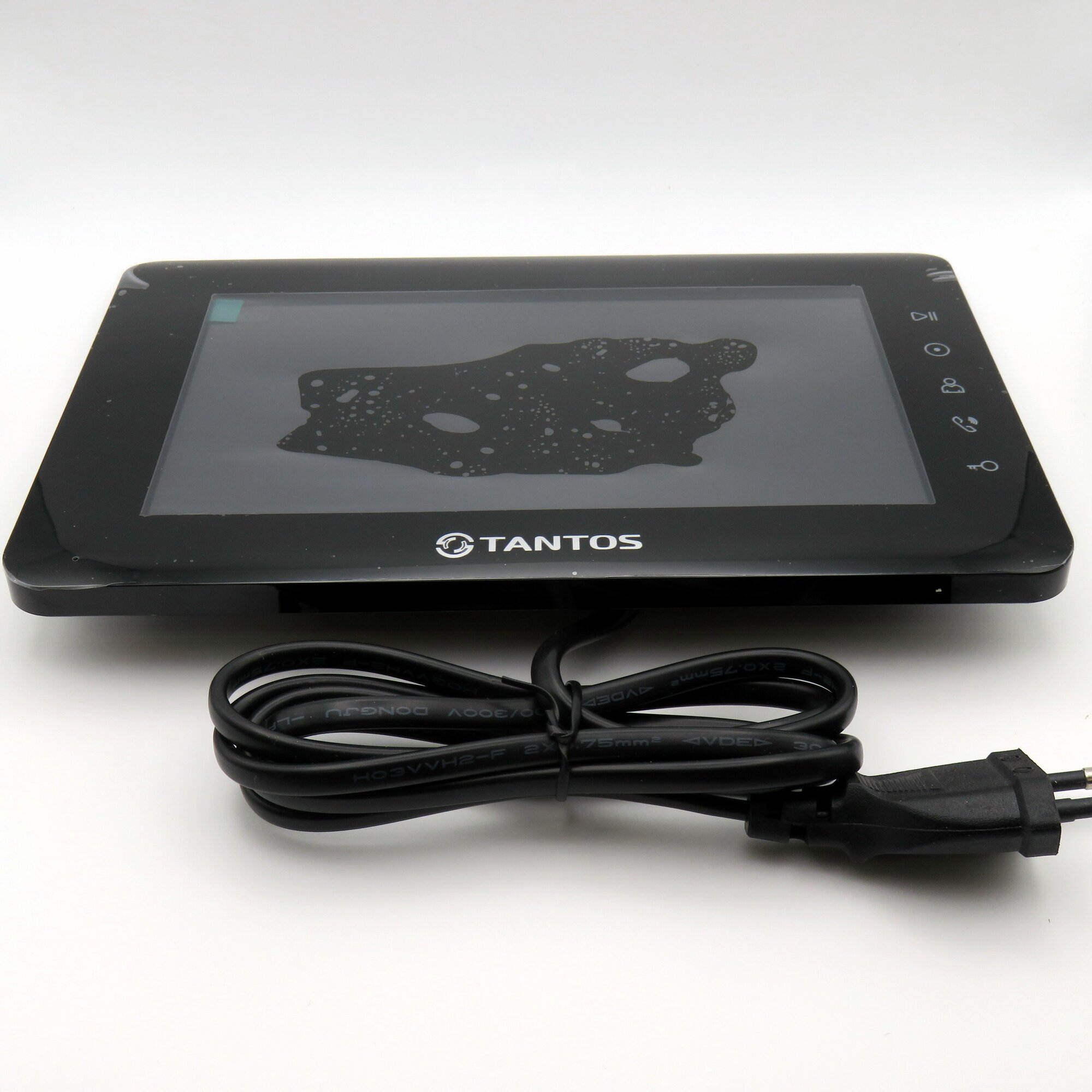 Tantos Mia (black) видеодомофон экран 7" сенсорные кнопки, питание 220В