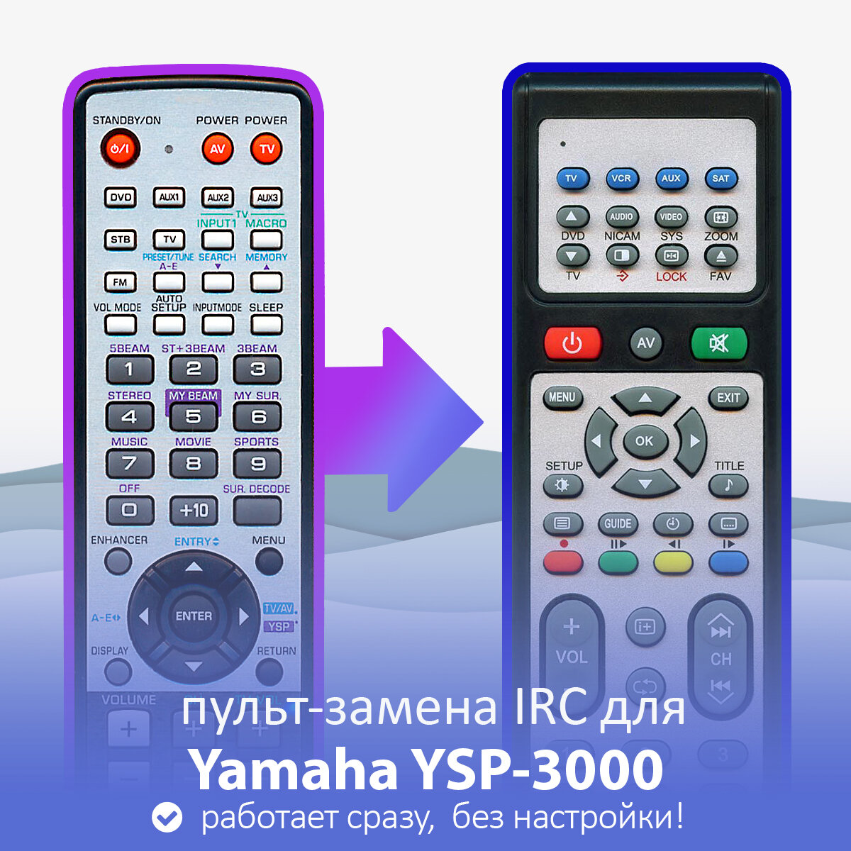 Пульт-замена для Yamaha YSP-3000