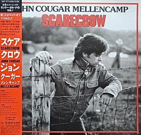 John Cougar Mellencamp - Scarecrow. Винтажная виниловая пластинка. Lp. Винил