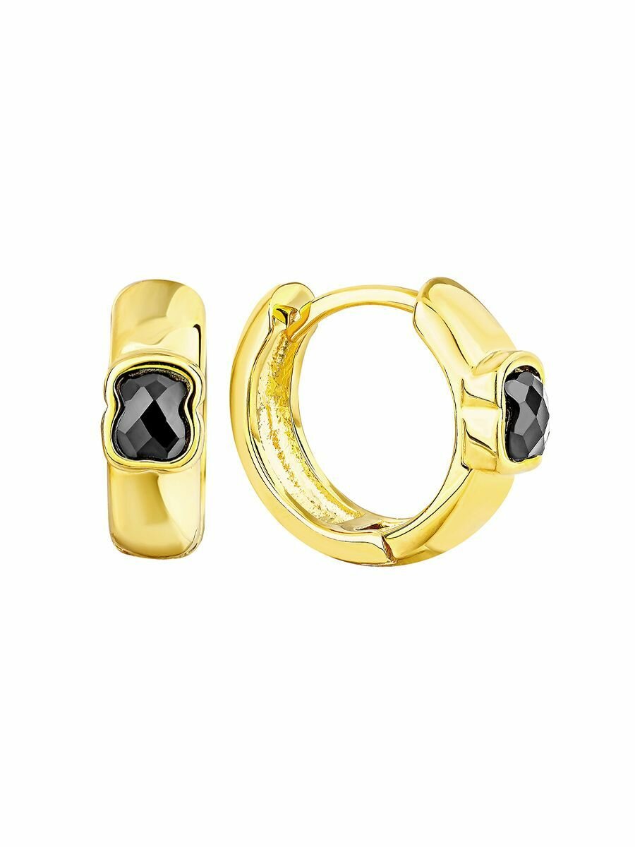 Серьги, серебро, 925 проба, фианит