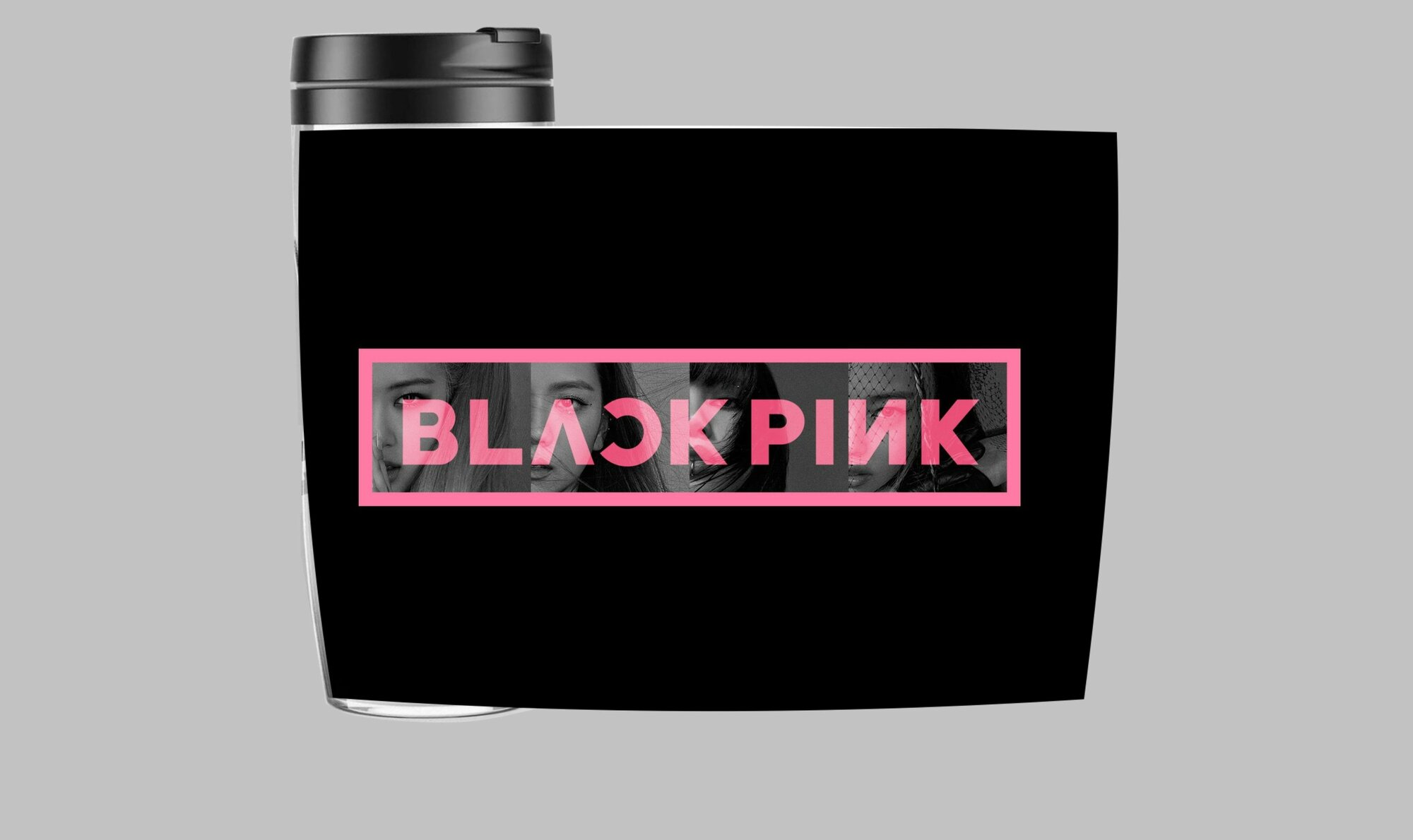 Термостакан с принтом "BLACKPINK", Блэкпинк