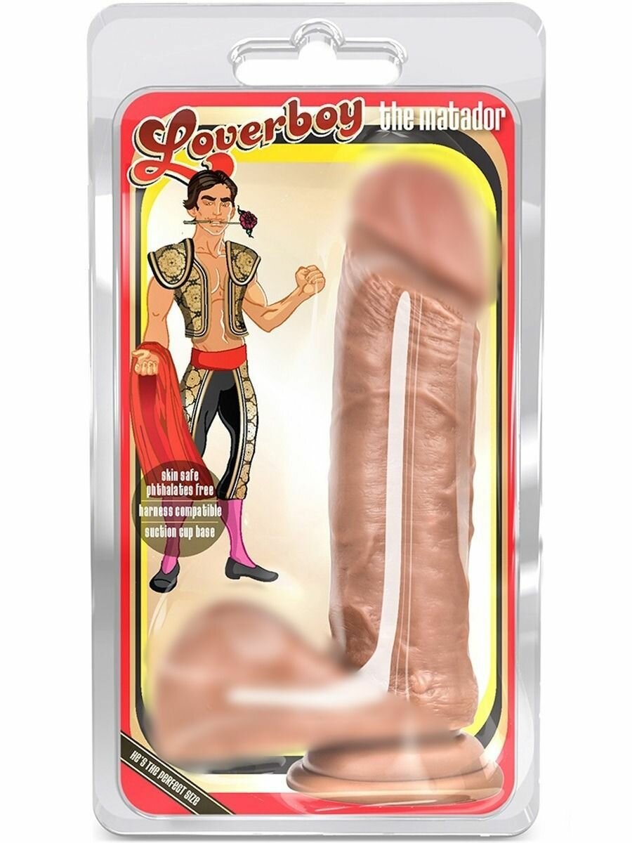 Фаллоимитатор на присоске "LOVERBOY THE MATADOR" 17см