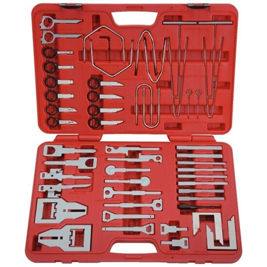 Набор для демонтажа панели приборов и медиа устройств Мастак 108-00052C кейс, 52 предмета