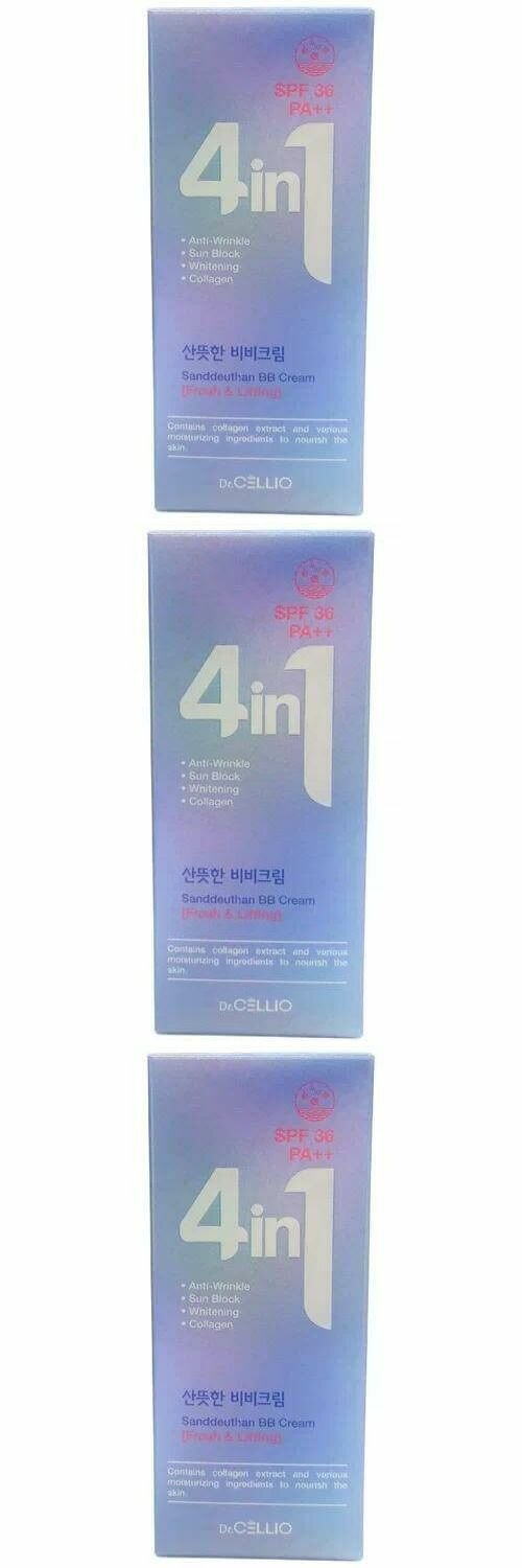 Dr.CELLIO Крем ББ для лица Sandeunhan BB Cream 4 IN 1, 3 шт.
