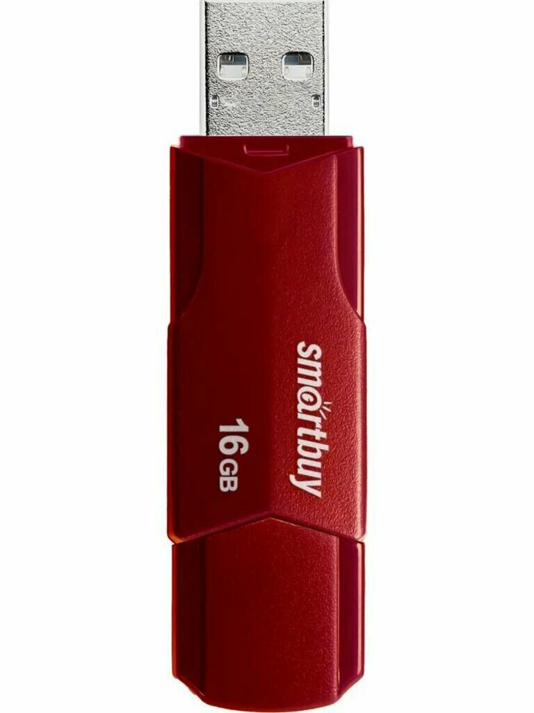 Флеш-драйв 16 GB USB 2.0 Smartbuy CLUE Burgundy