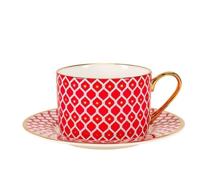 Чашка с блюдцем 250 мл ИФЗ Скарлетт 2 (Идиллия), Императорский фарфоровый завод, 81.26827.00.1