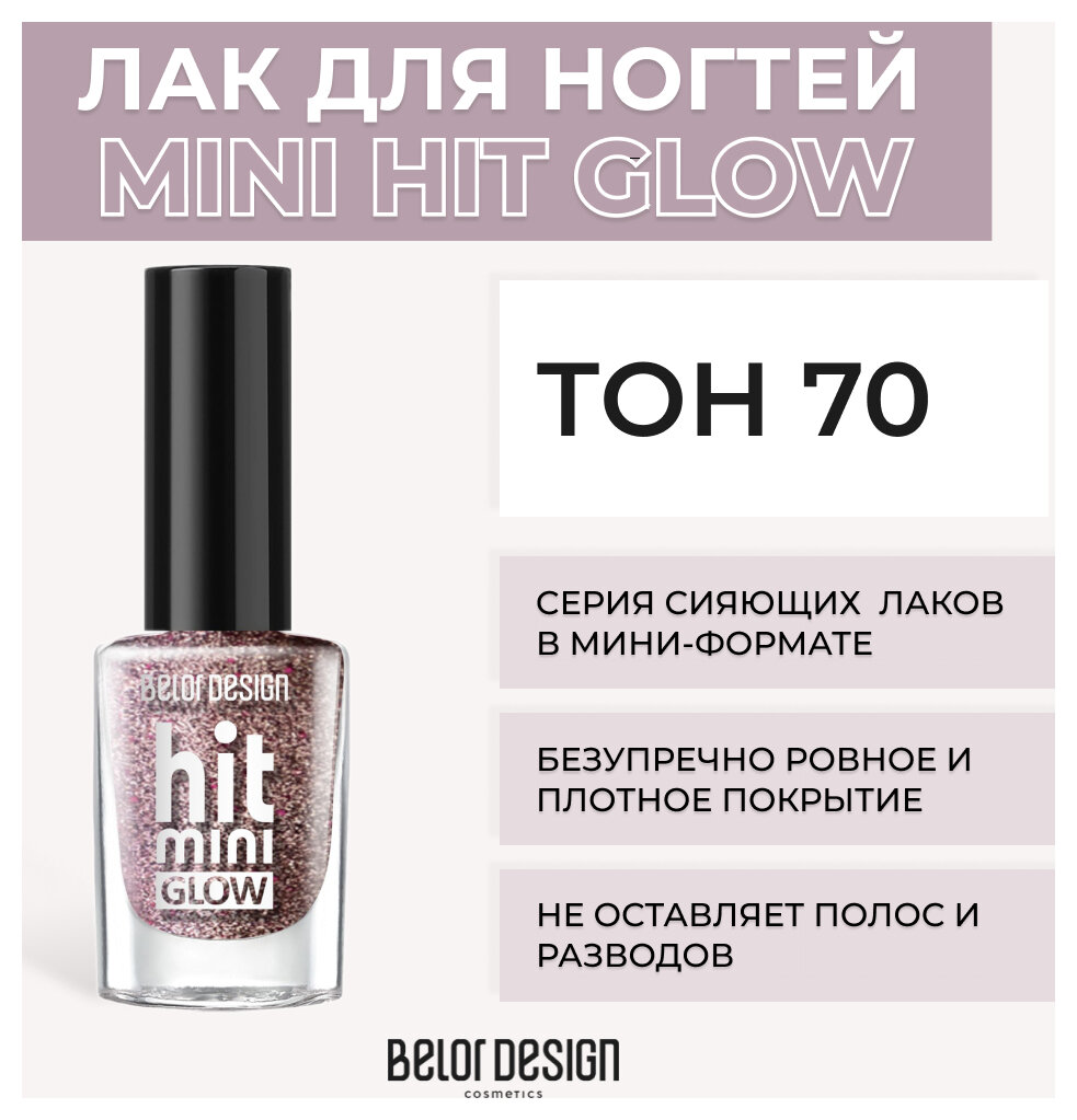 Belor Design Лак для ногтей Mini Hit - Белорусская косметика