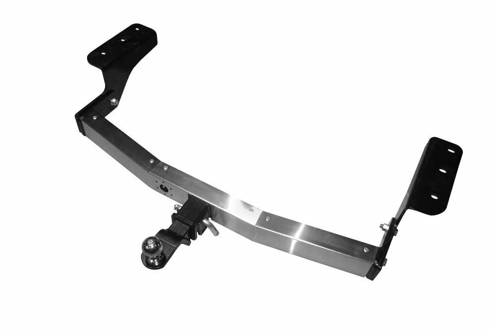 ТСУ /съемный квадрат/ с нерж накладкой TOYOTA RAV4 2013-2018/ LEXUS NX (с одной выхлопной трубой) 2014-