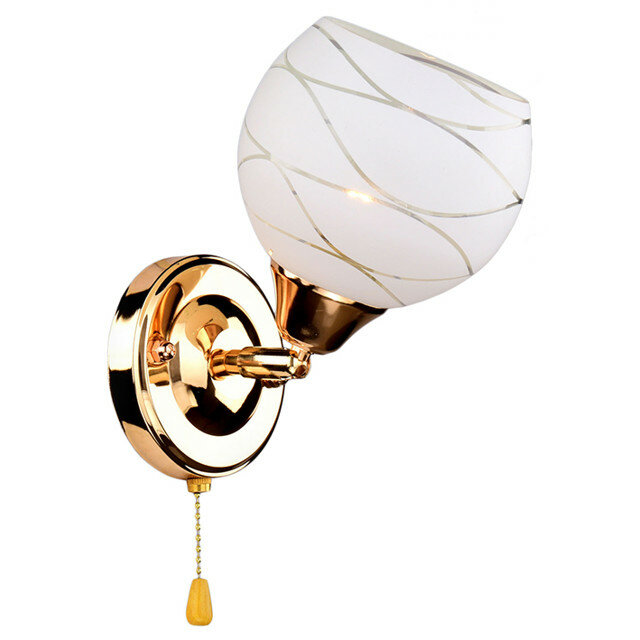 Россвет Нити 1x60Вт E27 металл золото декоративный подвесной светильник для интерьеров