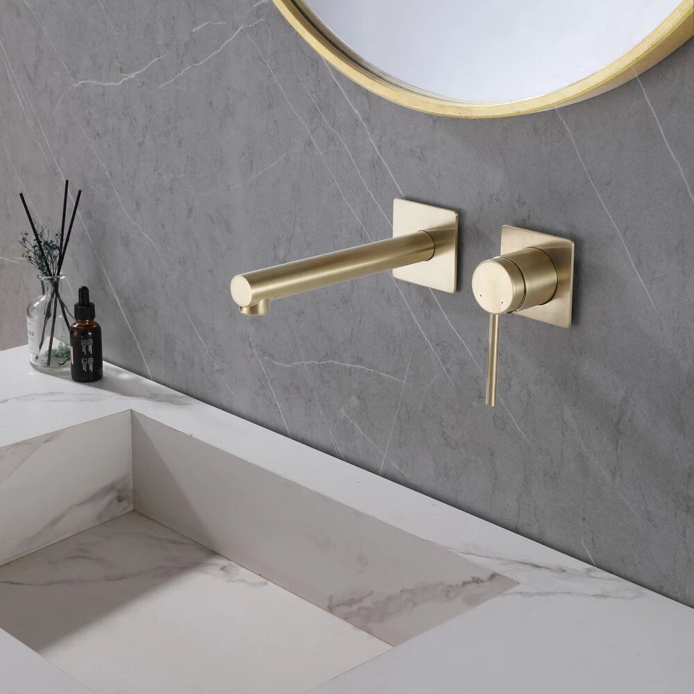 Смеситель Abber Emotion AF8812G для раковины скрытого монтажа