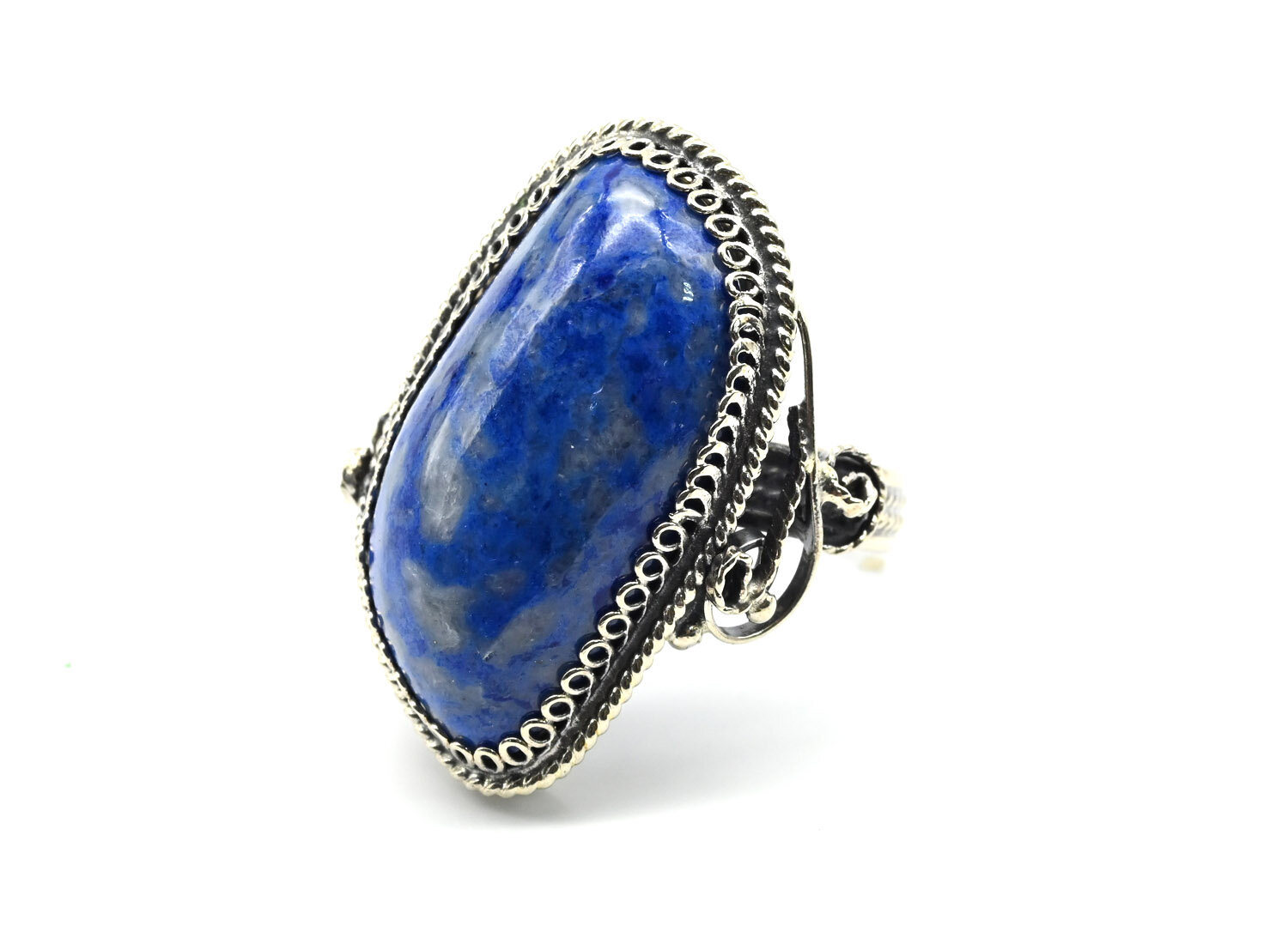 Кольцо, лазурит