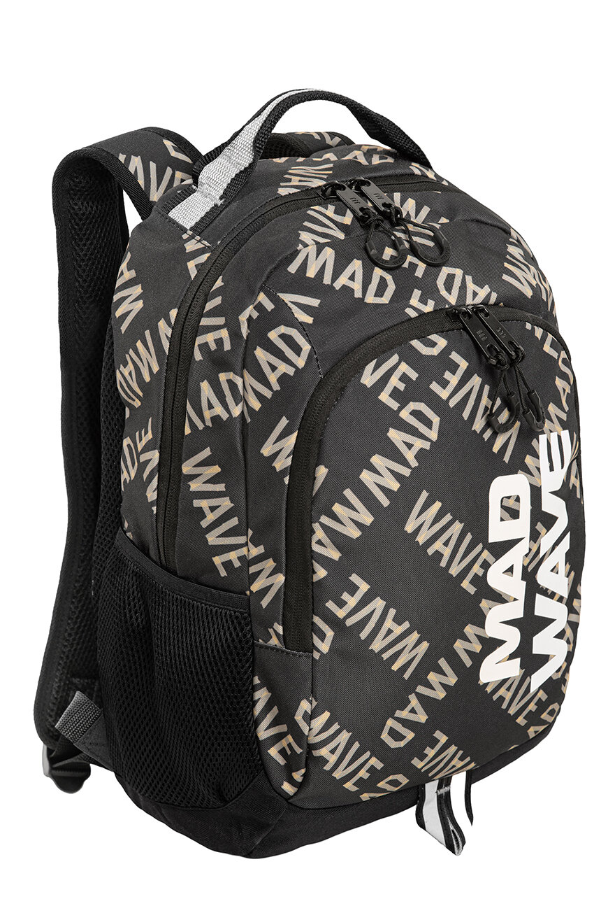 Рюкзак MAD WAVE City, размер 42х29х18см (22л), цвет черный, с рисунком