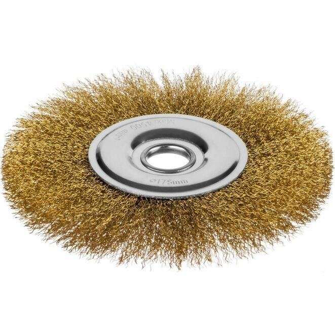 Щетка-крацовка дисковая для УШМ, MIRAX 175 мм