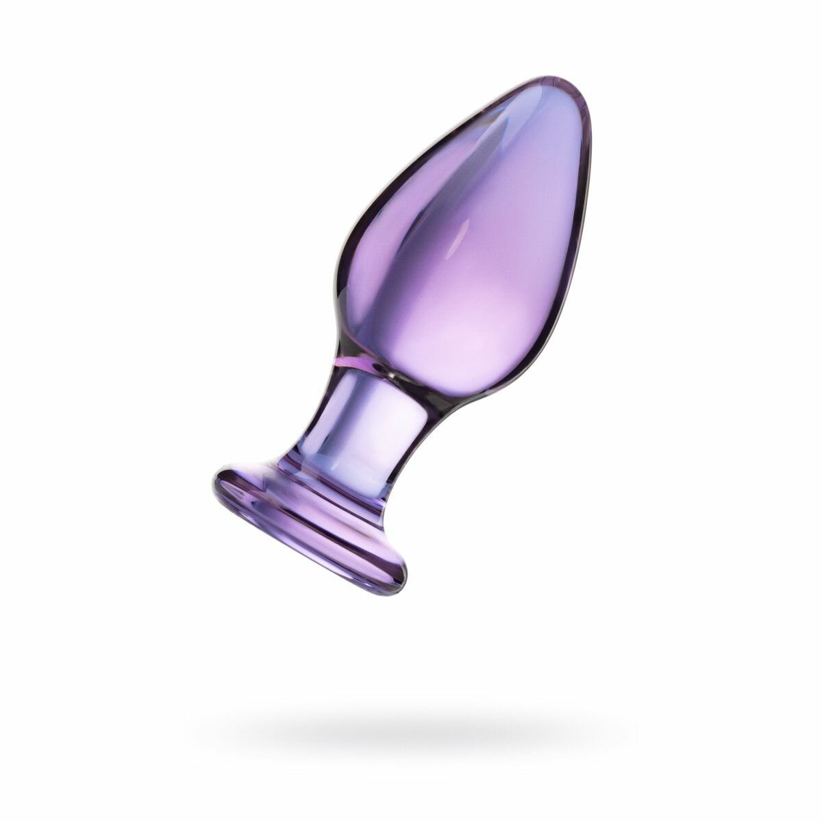 Анальная втулка Sexus Glass, стекло, фиолетовая, 10 см, 4 см