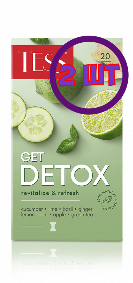 Tess Detox Чайный напиток в пакетиках 20 шт (комплект 2 шт.) 6016691