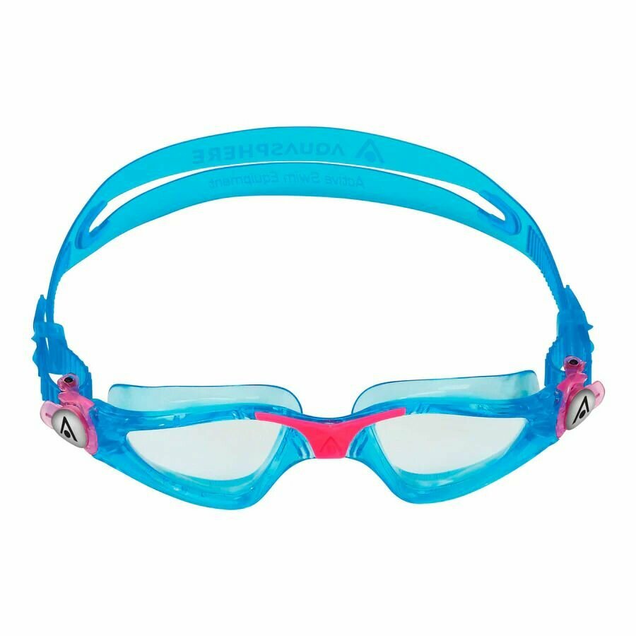 Очки подростковые для плавания AquaSphere Kayenne Junior прозрачные линзы, голубой/розовый