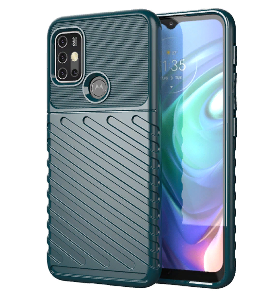 Чехол-бампер Чехол. ру для Moto G10/Moto G10 Power/ Moto G20 противоударный усиленный ударопрочный зеленый