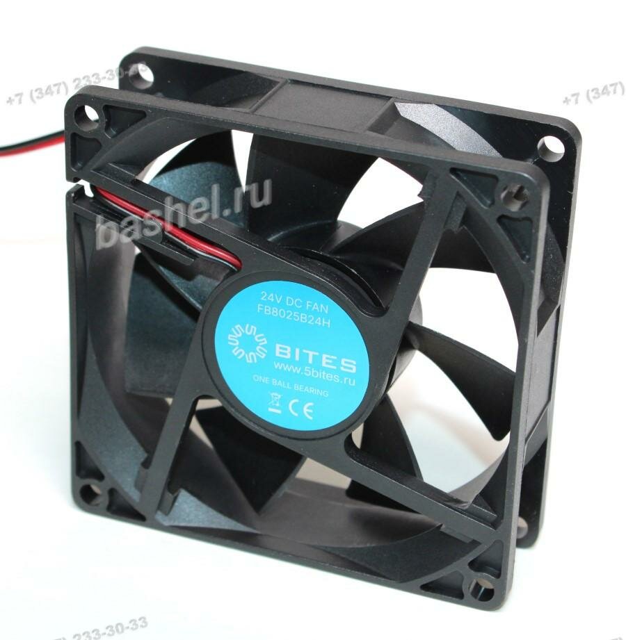 80х80х25мм, FB8025S24H, Вентилятор, 5BITES, 24VDC, 0.13A