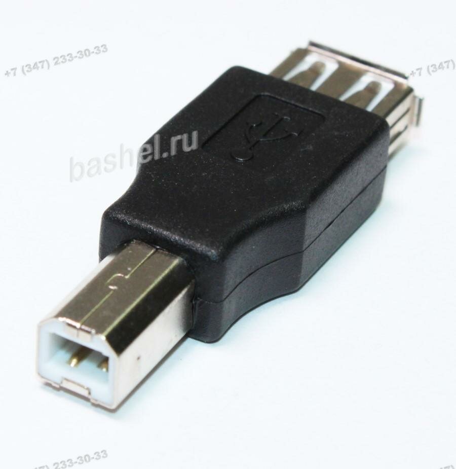 Переходник USB B(M) - USB A(F) DAYTON plastic-nickel (version 2.0)